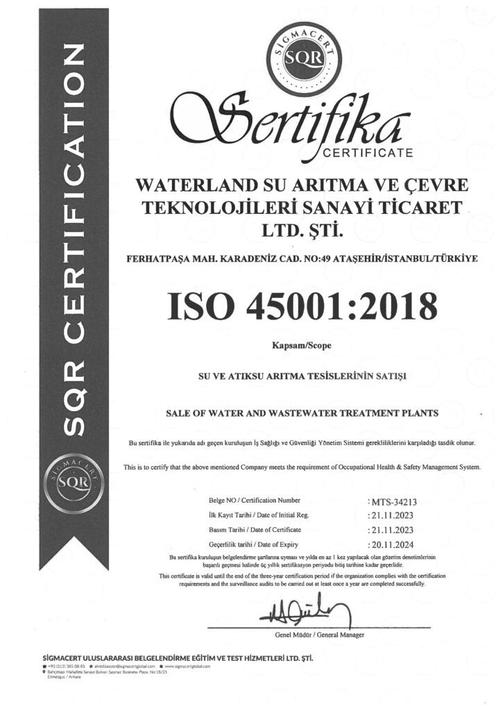 Certificates - Waterland Water and Wastewater Treatment Environmental ...